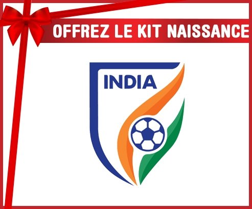 Kit naissance India national football team personnalisé pour bébé